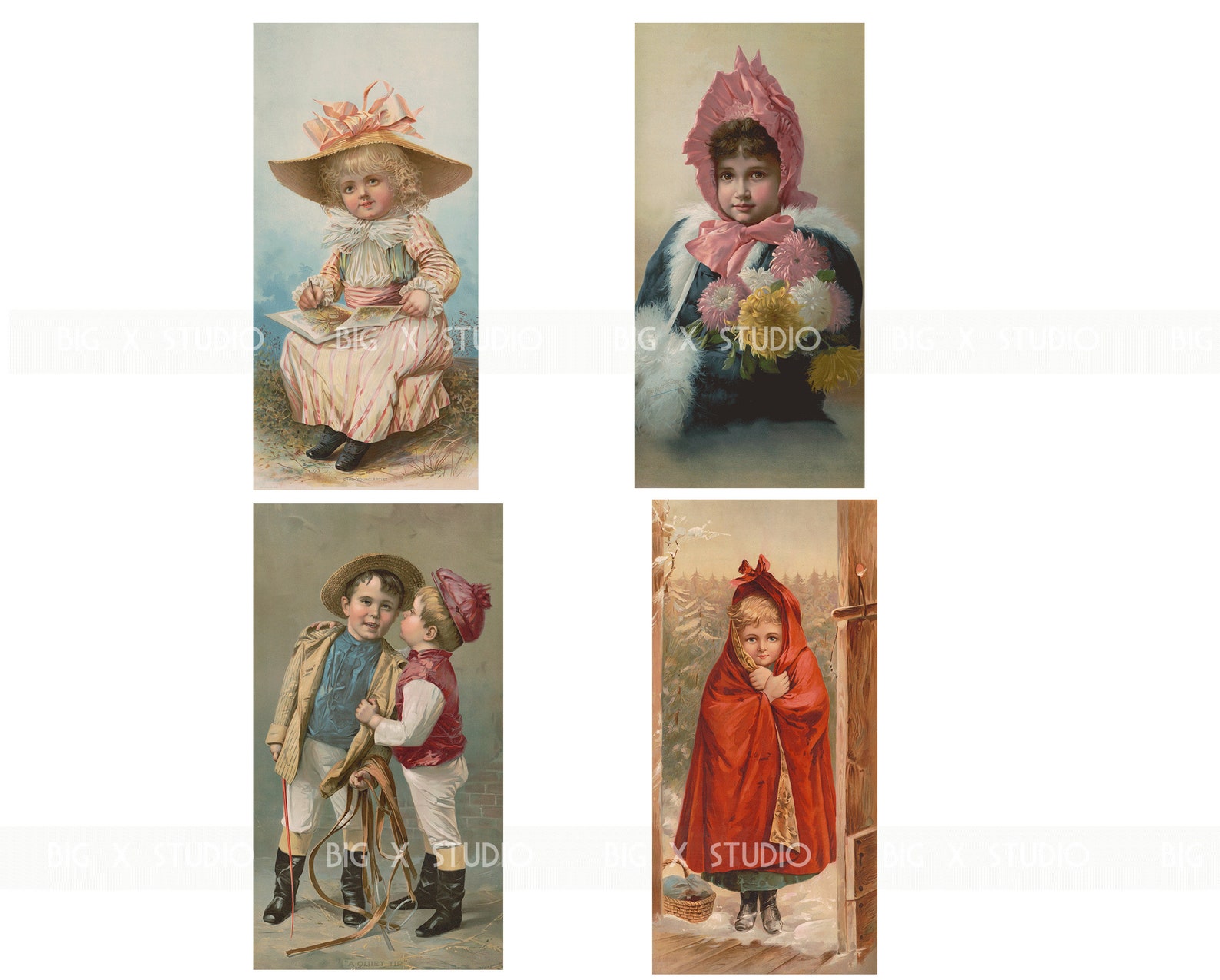 Illustrations of Victorian Children/ Digital Download / High - Etsy