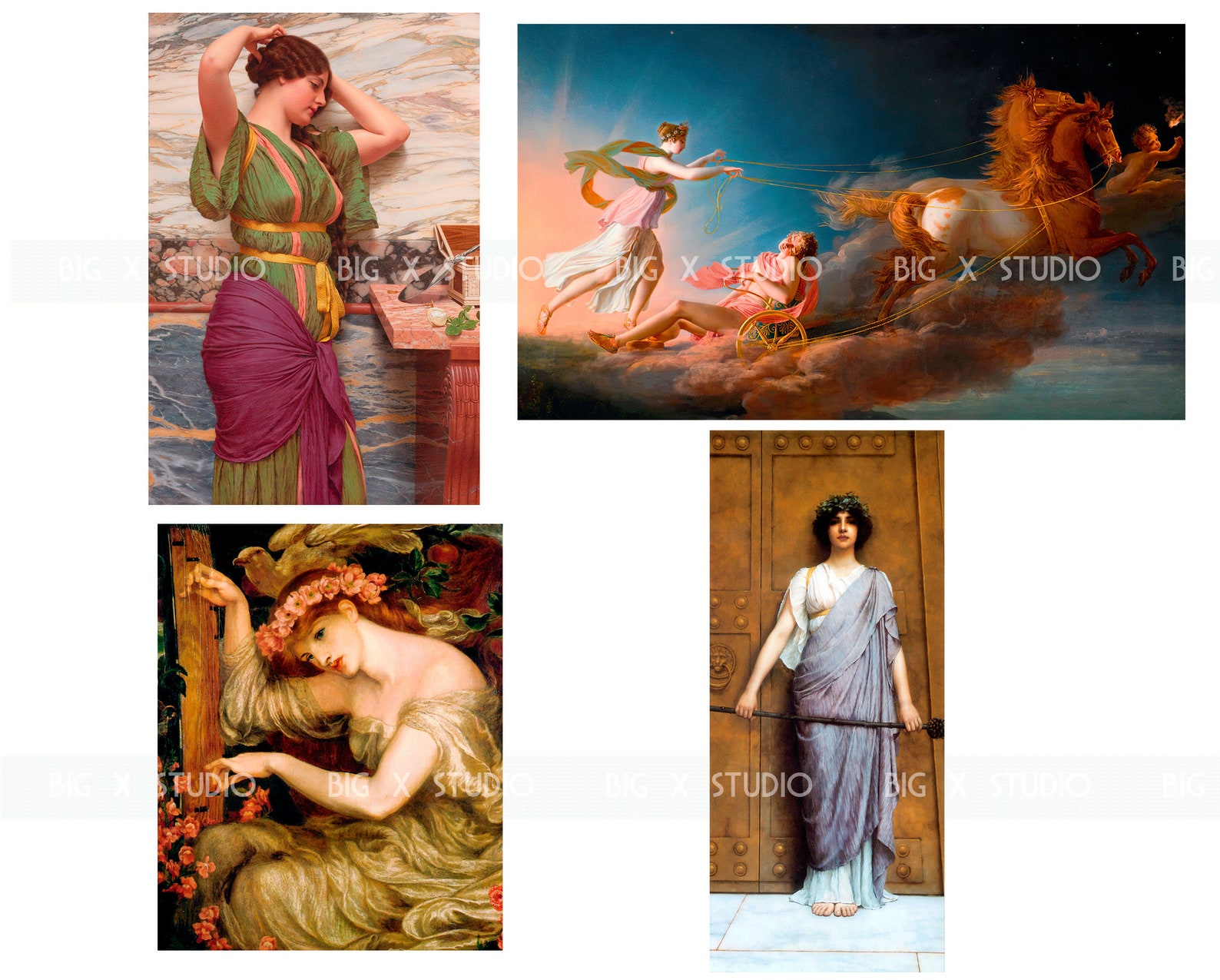 Pre-raphaelite Painting Images Set 2 / Digital Download / Commercial ...