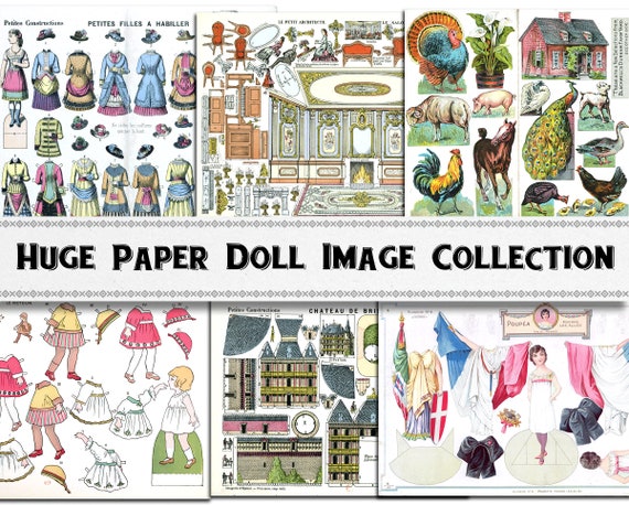 Vintage Paper Doll Image Collection / Digital Download / | Etsy