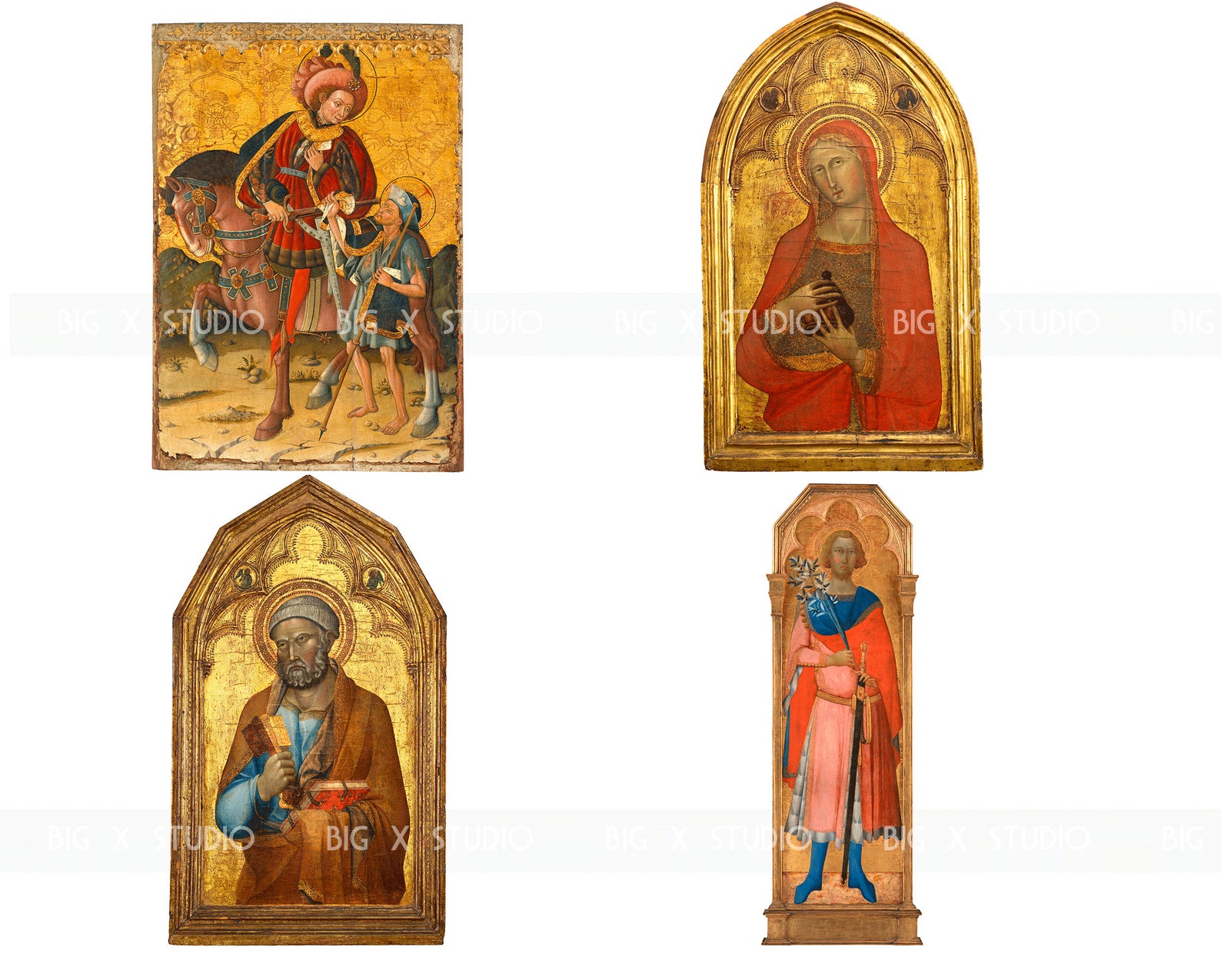 Gold Icons of Saints Images Set 2 / Digital Download / Commercial Use ...