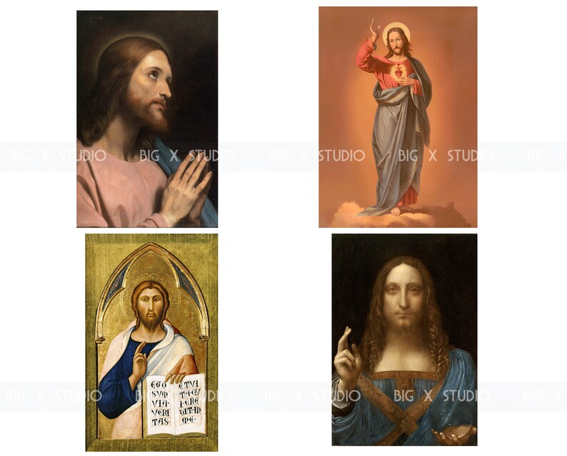 Jesus Christ Painting Images / Digital Download / Commercial Use ...