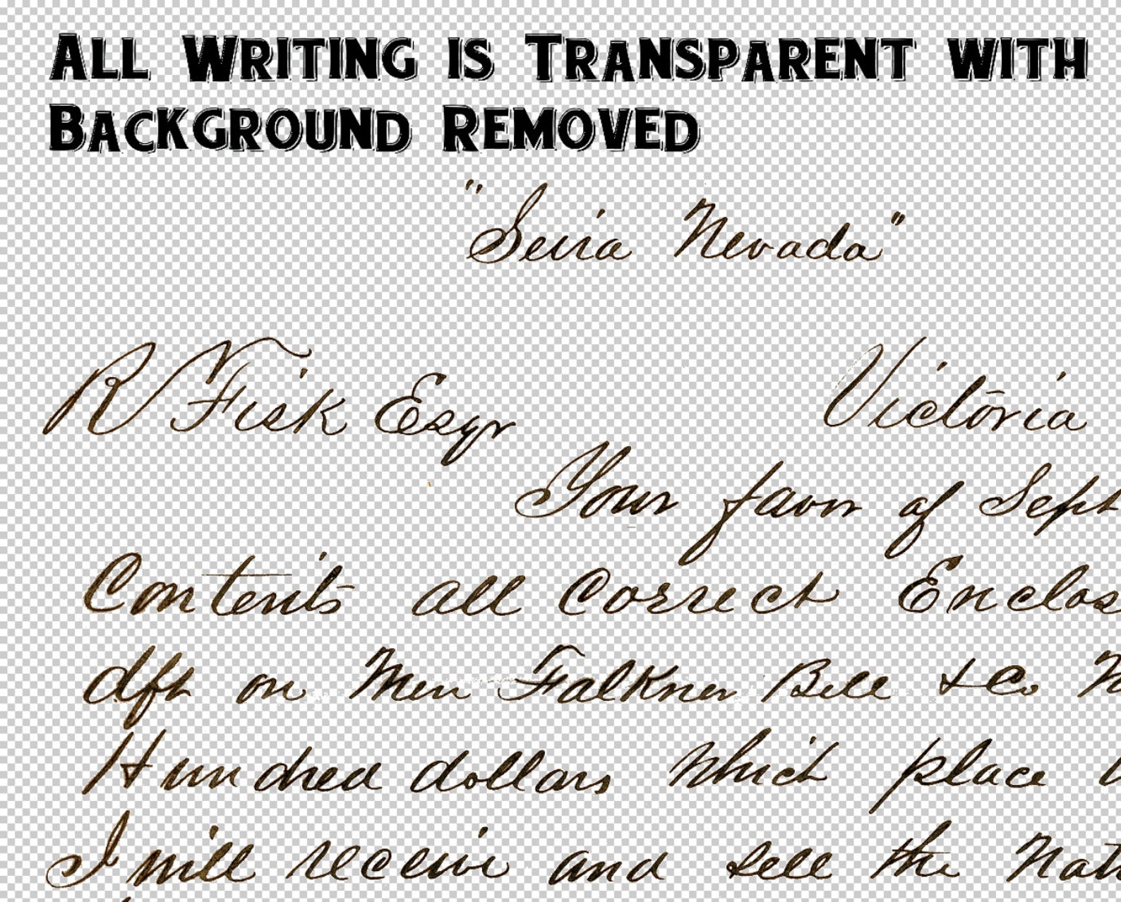 Victorian Handwriting SVG Images / Digital Download / - Etsy