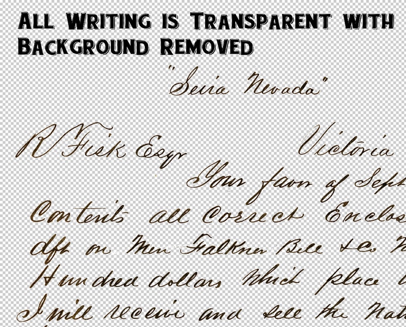 Victorian Handwriting SVG Images / Digital Download / - Etsy