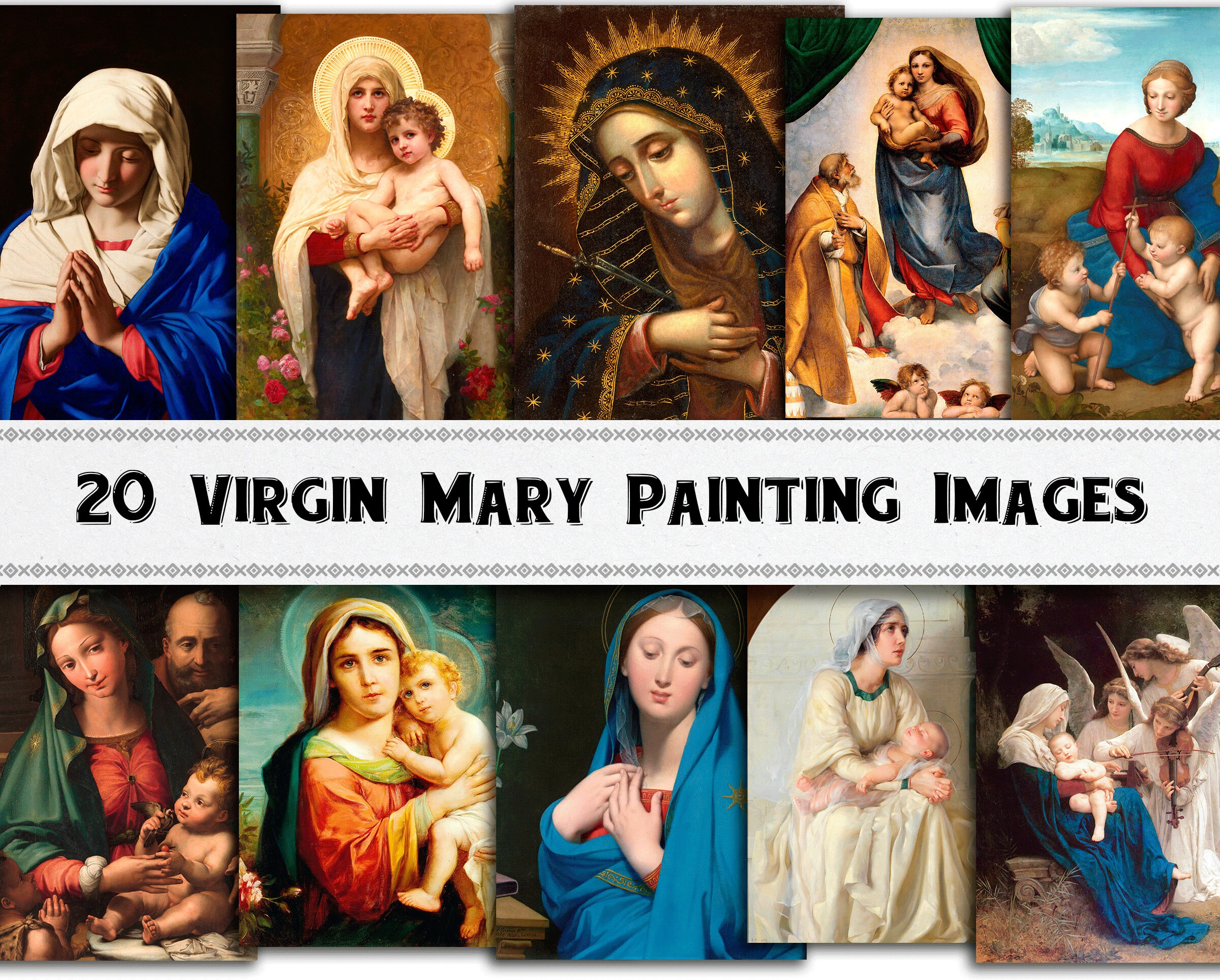 Virgin Mary Gold File - Etsy