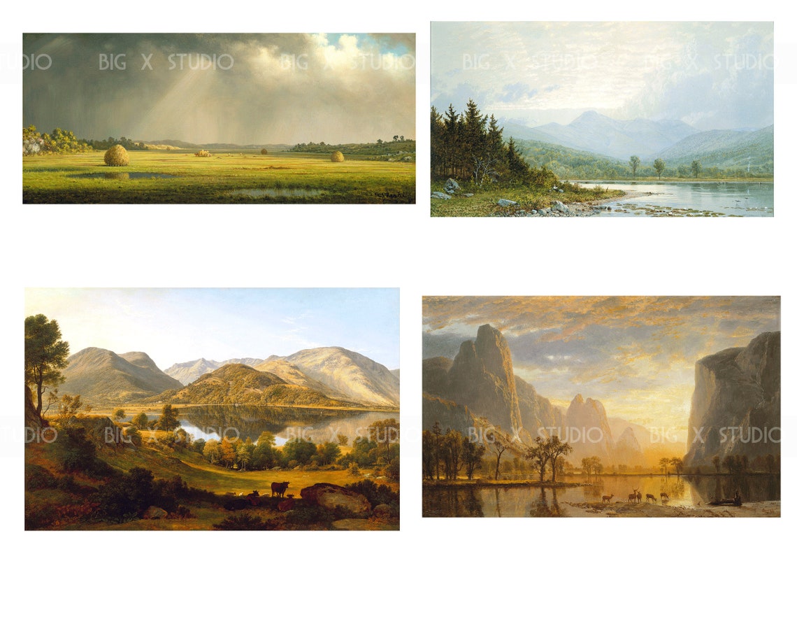 Classic Landscape Painting Images / Digital Download / | Etsy