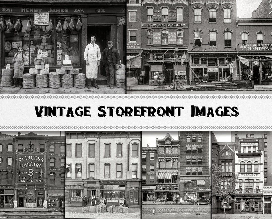 Vintage Storefront Street Scene Photograph Collection / - Etsy