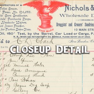 Victorian Receipt Ephemera Set 2: Commercial Use Images (digital ...