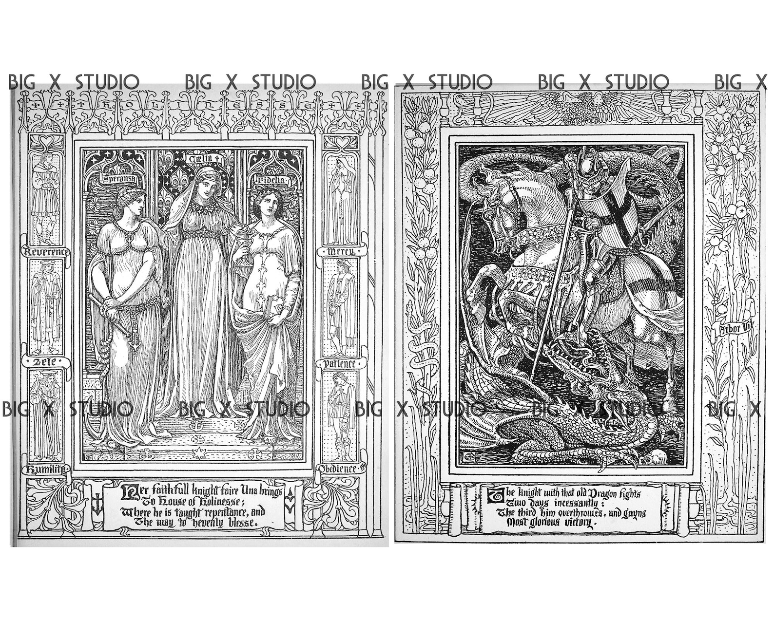 Medieval Renaissance Engraving Woodcut Images / Digital - Etsy