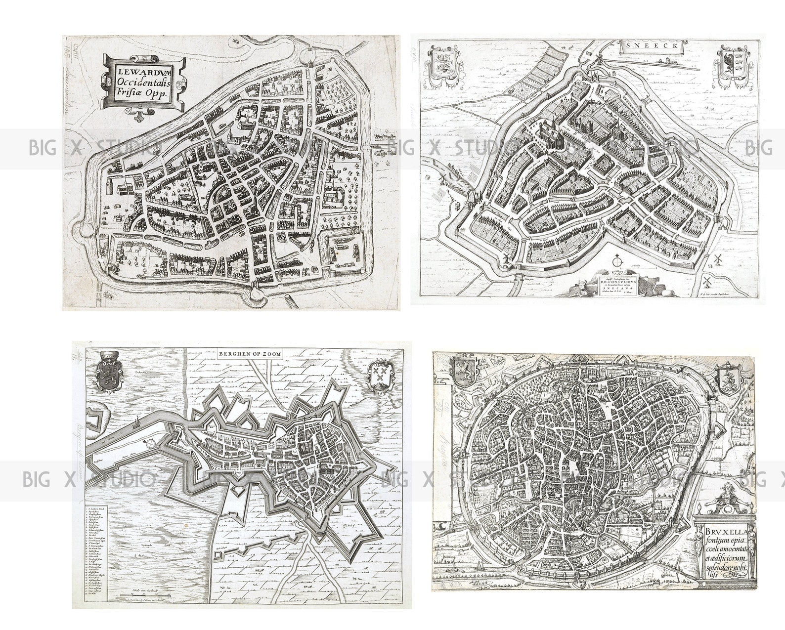 Medieval Walled City Map Images / Digital Download / Commercial Use ...