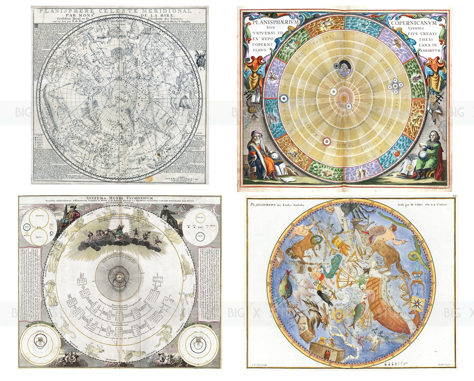 Astrological Star Chart Images Set 4 / Medieval Renaissance | Etsy