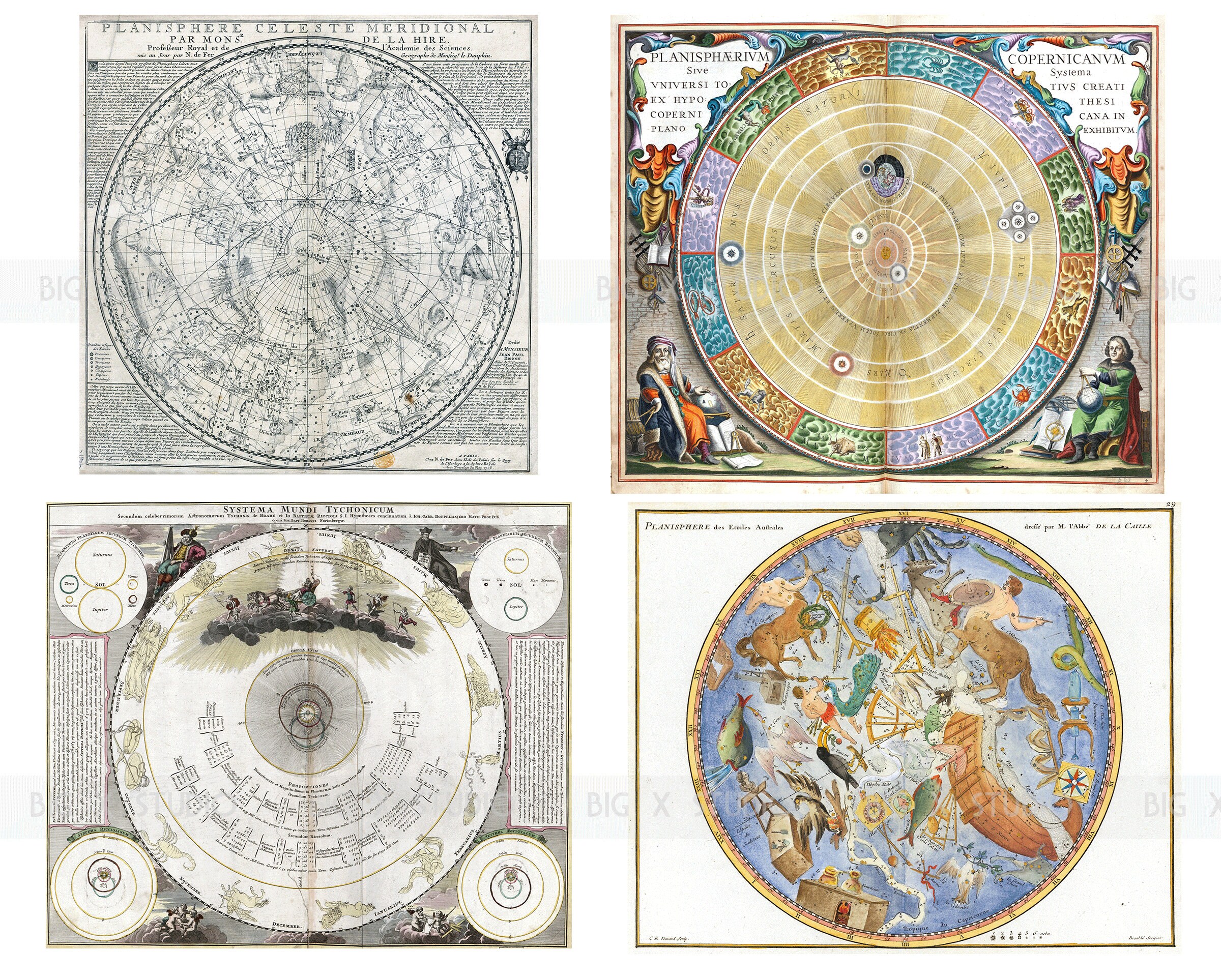 Astrological Star Chart Images Set 4 / Medieval Renaissance | Etsy