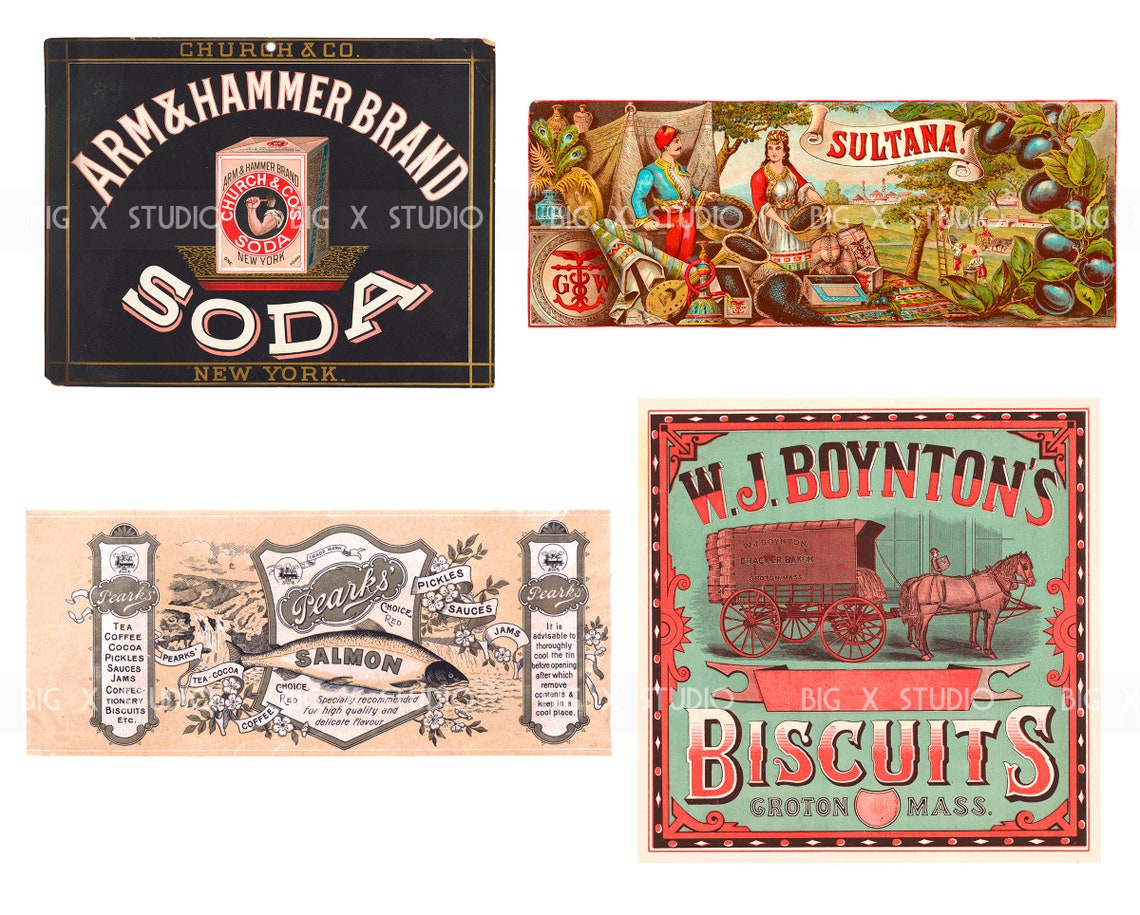 Vintage Food Label Images / Digital Download / Commercial Use - Etsy