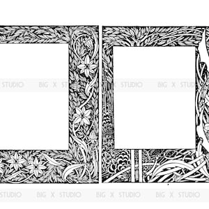 Celtic Knot Frame Border Illustrations Set 1 / Medieval Border / SVG ...