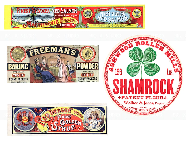 Vintage Food Label Images / Digital Download / Commercial Use - Etsy