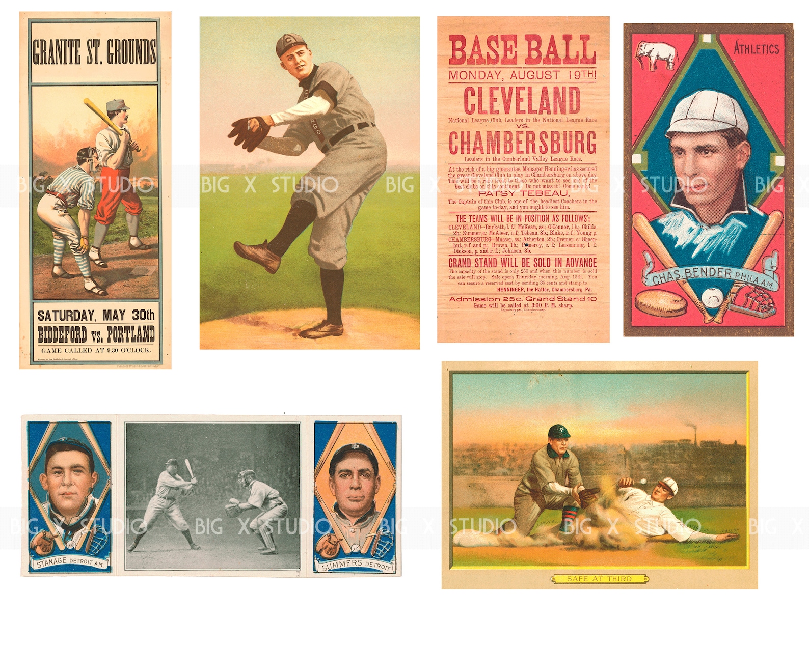 Vintage Baseball Image Collection / Digital Download / - Etsy