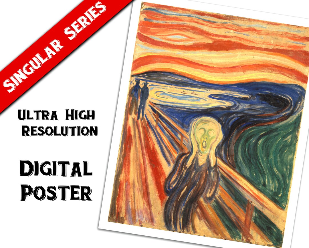 Edvard Munch the Scream Poster Download / Ultra High Resolution ...