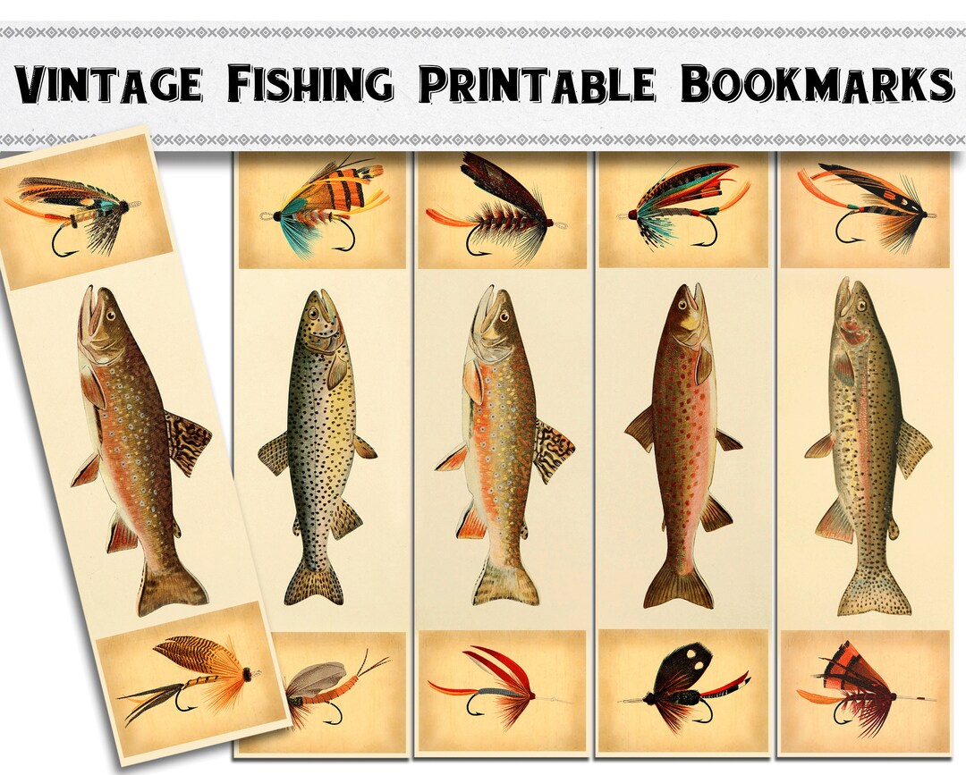 Fly Fishing Printable Bookmarks / Digital Download / Fishing - Etsy