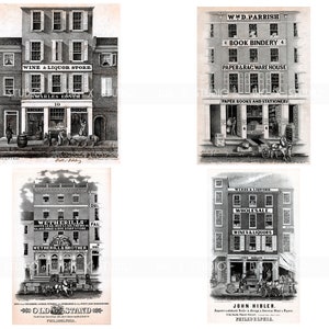 Vintage Victorian Storefront Illustration Images / Digital Download ...