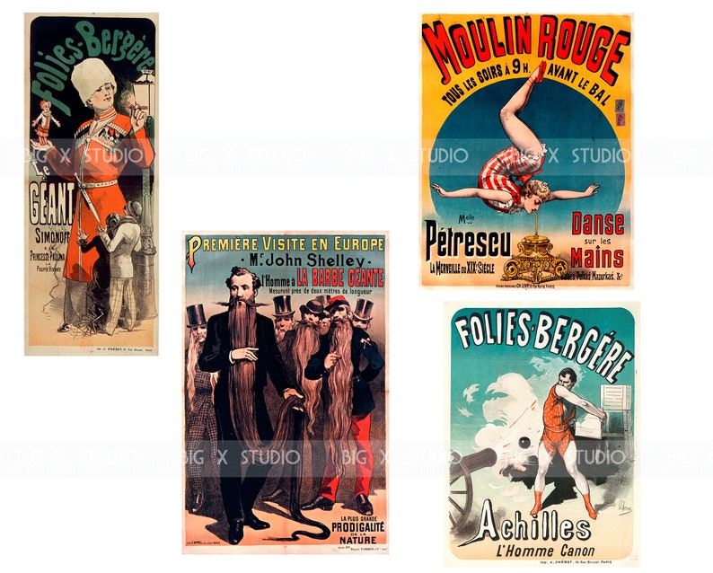 Circus Sideshow Poster Images / Digital Download / Commercial - Etsy