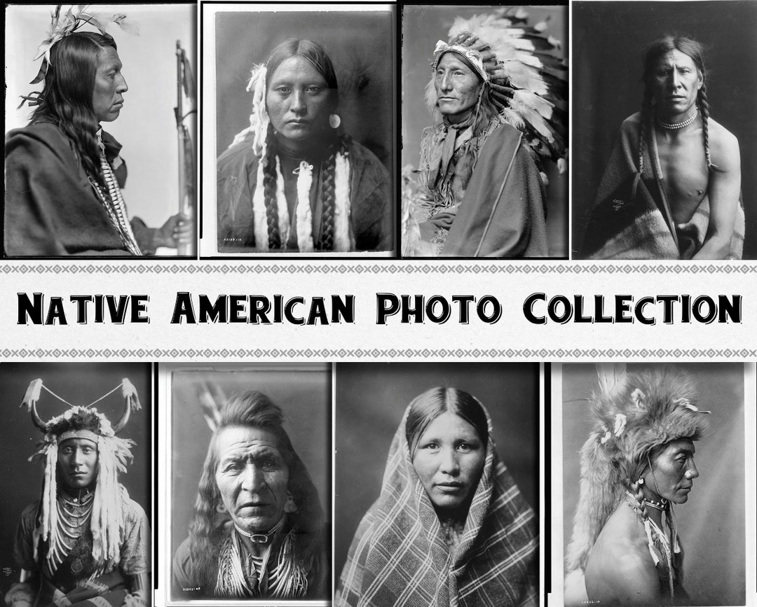 Vintage Native American Photograph Collection / Digital - Etsy