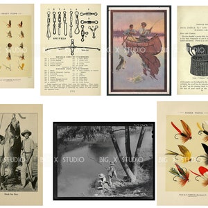 Huge Vintage Fishing Ephemera Image Collection / Digital Download ...