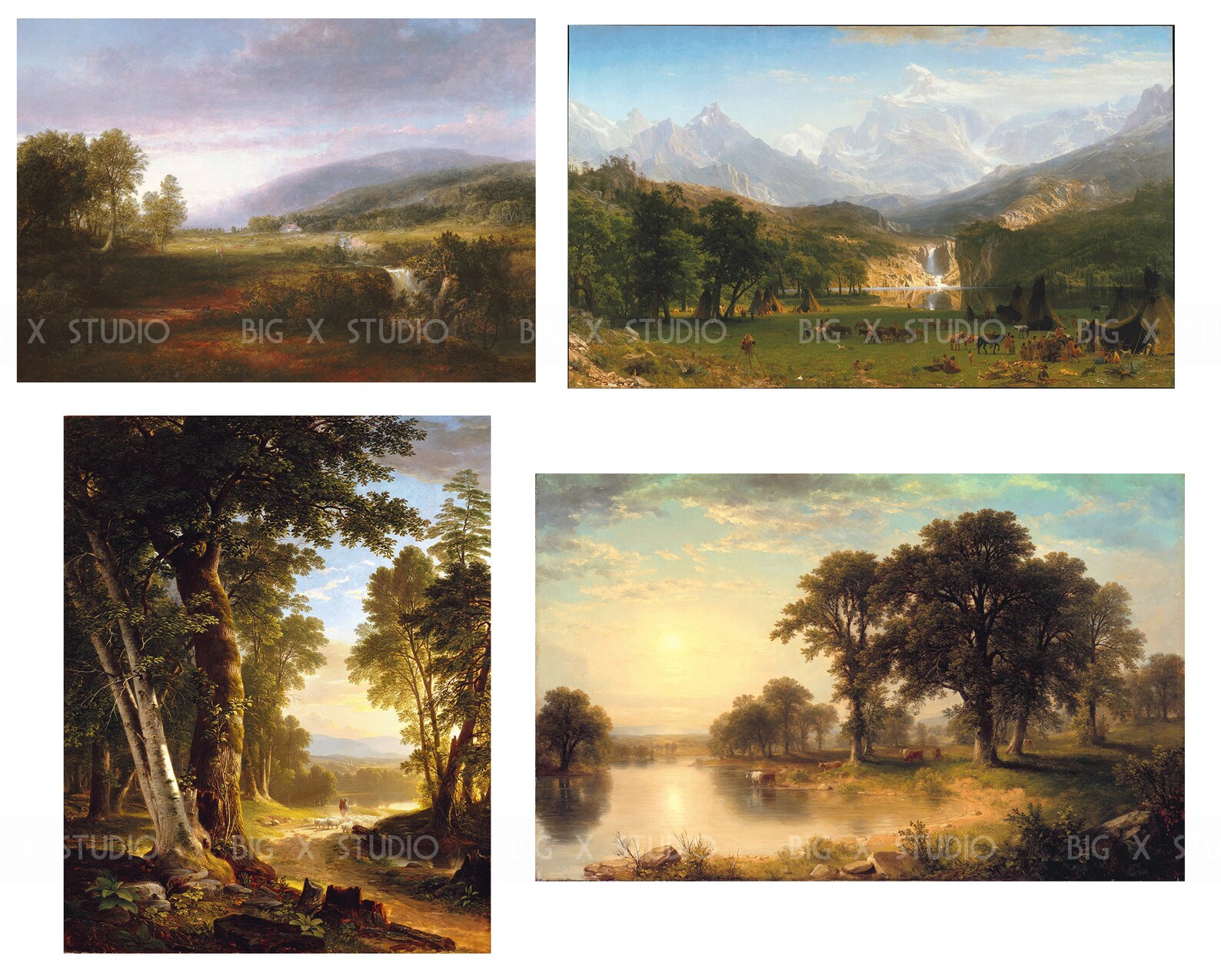 Classic Landscape Painting Images / Digital Download / | Etsy