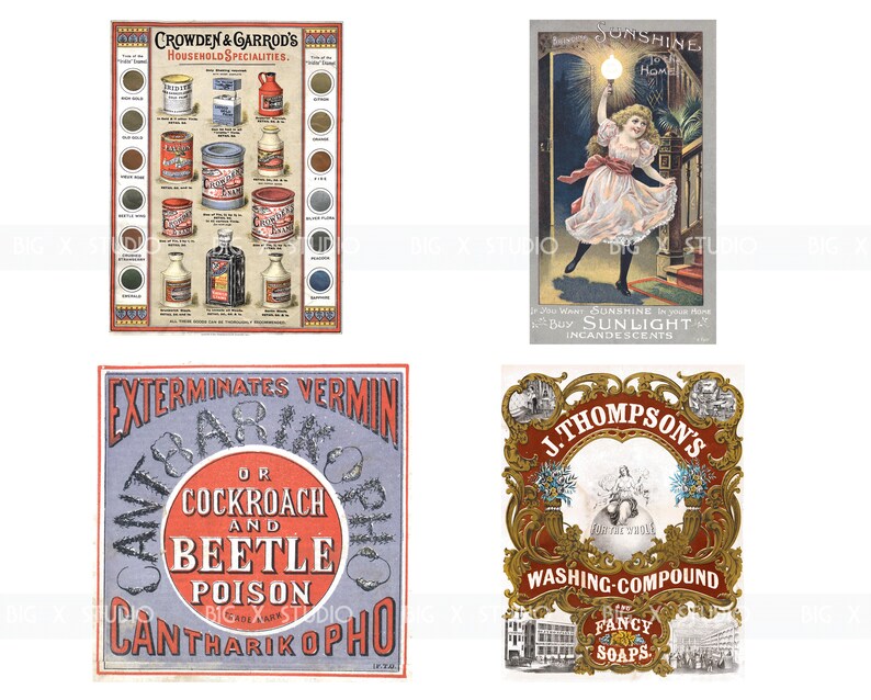 Victorian Advertising Images / Digital Download / Commercial - Etsy