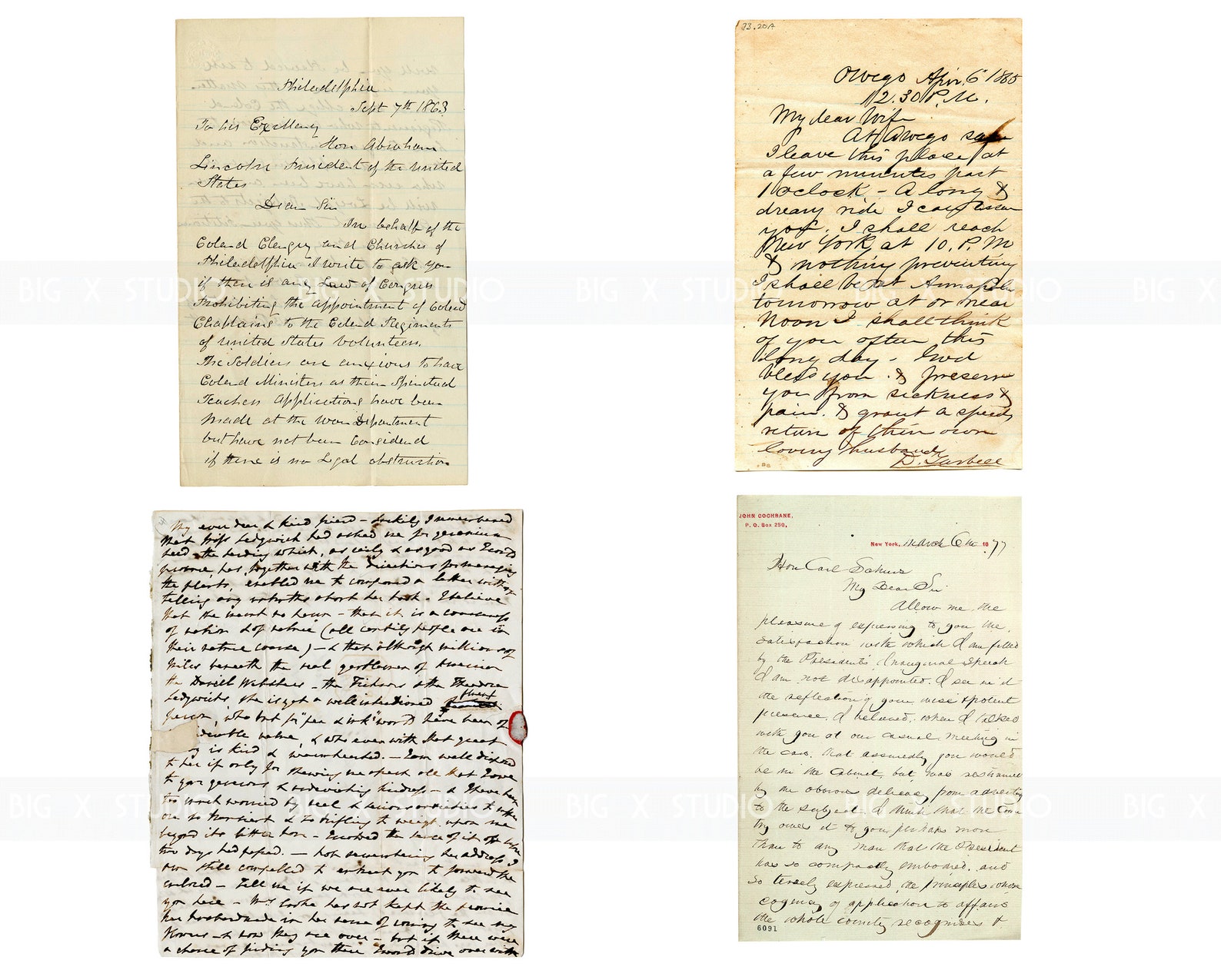 Victorian Handwritten Letter Images / Digital Download / | Etsy