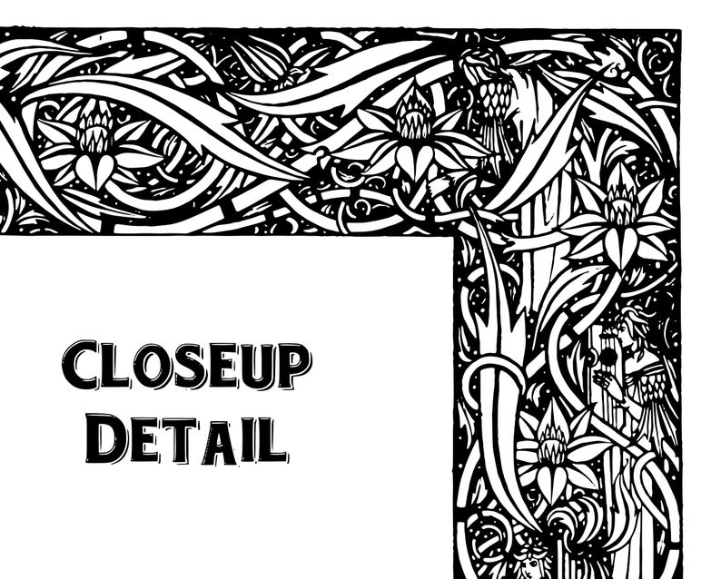 Celtic Knot Frame Border Illustrations Set 1 / Medieval Border - Etsy