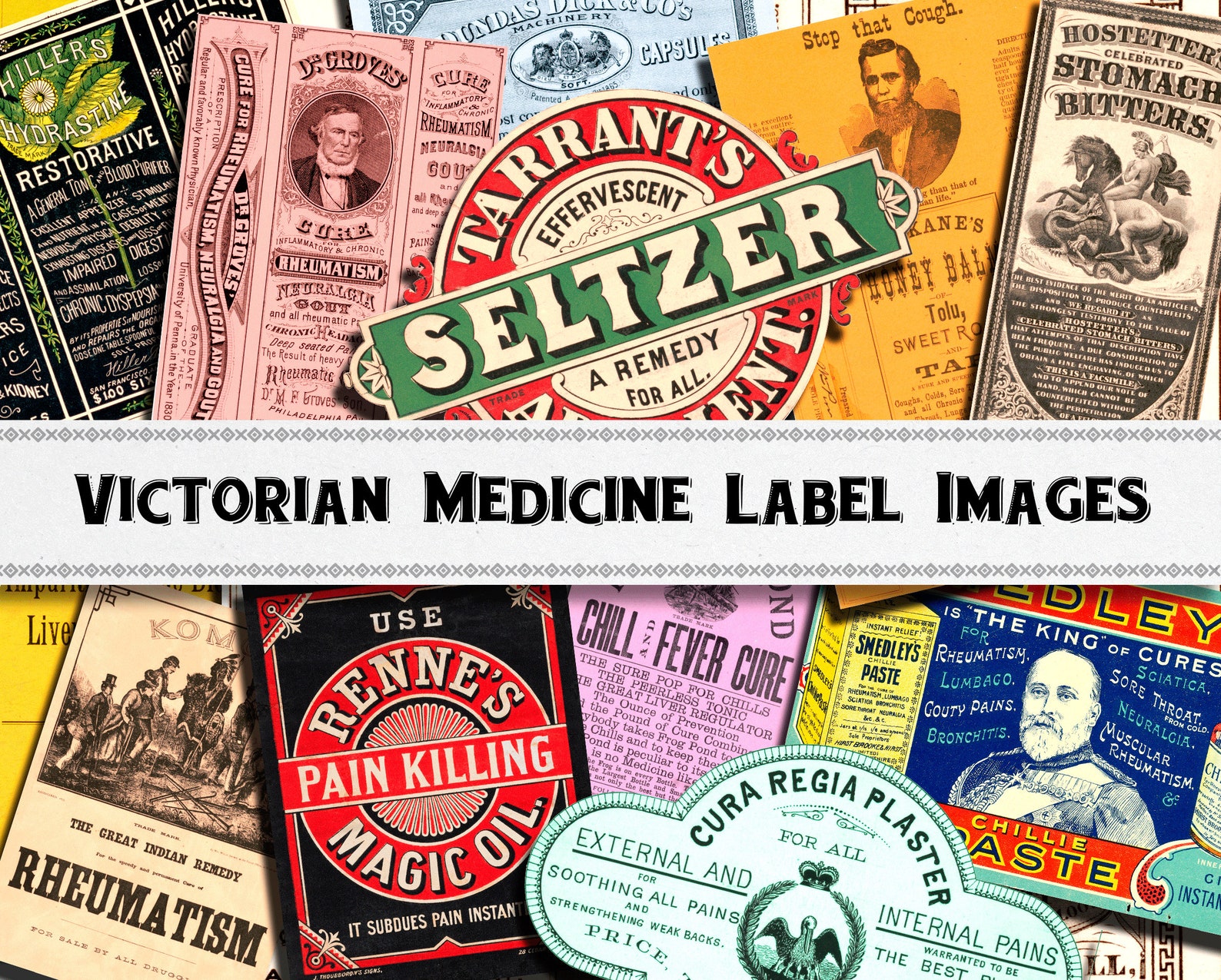 Vintage Medicine Label Images / Digital Download / Commercial - Etsy