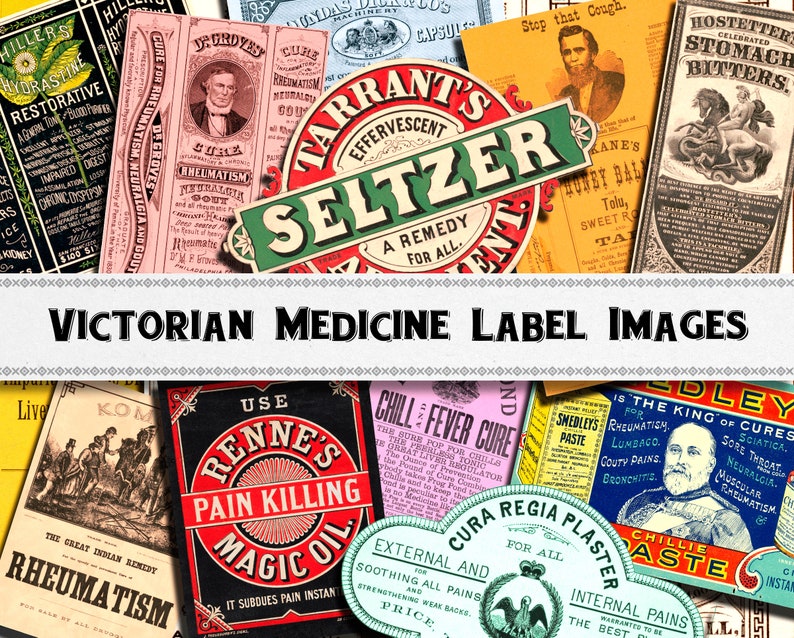 Vintage Medicine Label Images / Digital Download / Commercial | Etsy
