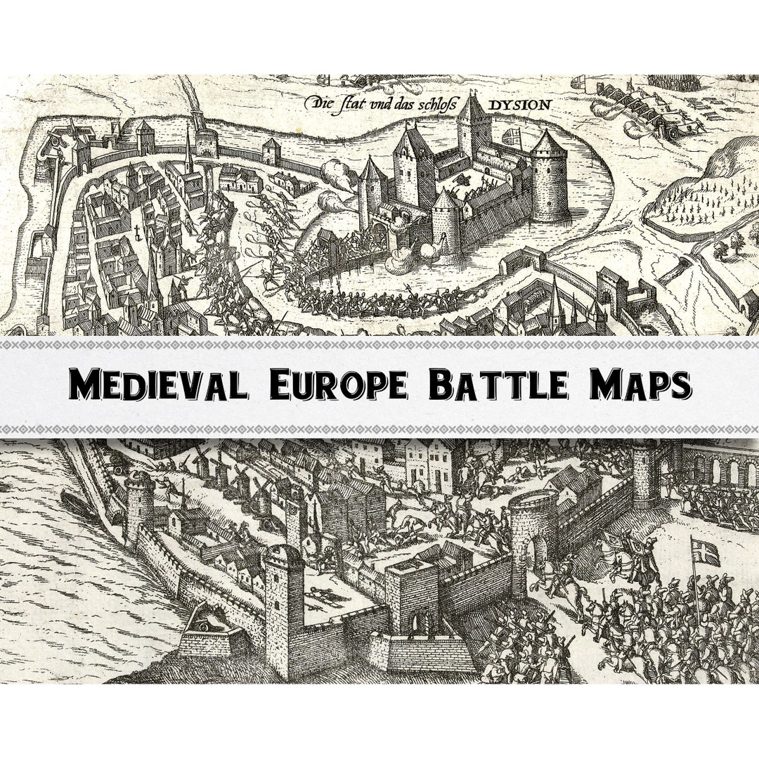Medieval and Renaissance Battle Maps / Digital Download / Commercial ...