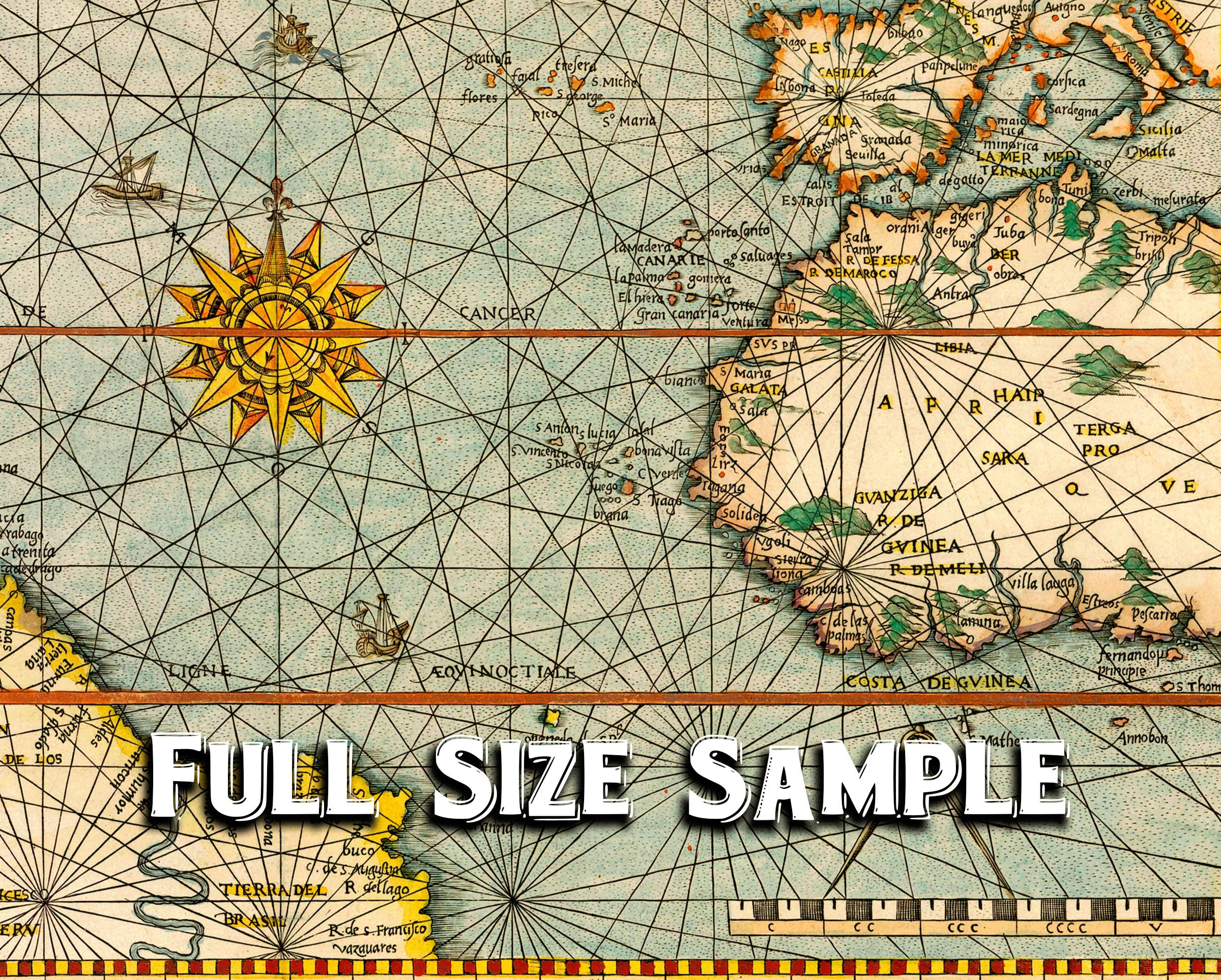 Antique Map Images Set 2 / Medieval Renaissance Maps / Digital Download ...