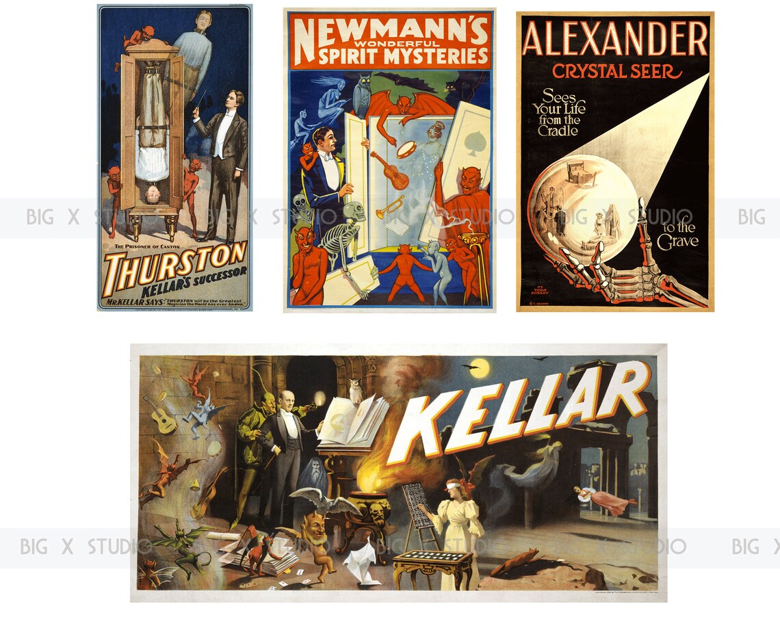 Black Magic Poster Images Set 2 / Digital Download / - Etsy