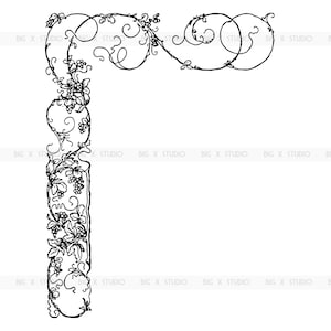 Vintage Vine Leaf SVG Border Frames / Digital Download / Commercial Use ...