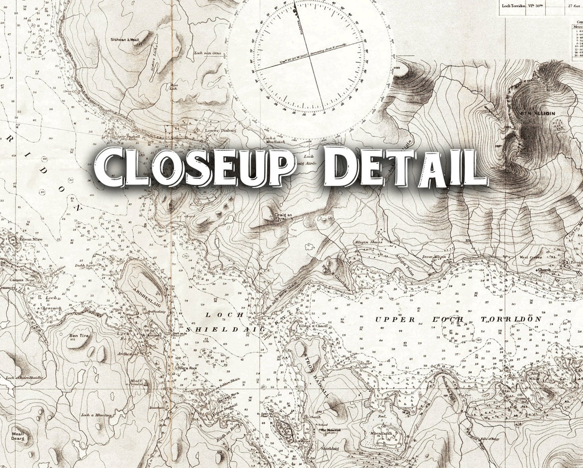 Vintage Nautical Chart Images / Coastal Maps / Digital Download ...