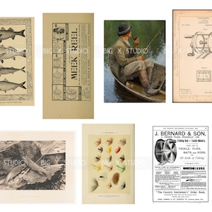 Huge Vintage Fishing Ephemera Image Collection / Digital Download ...