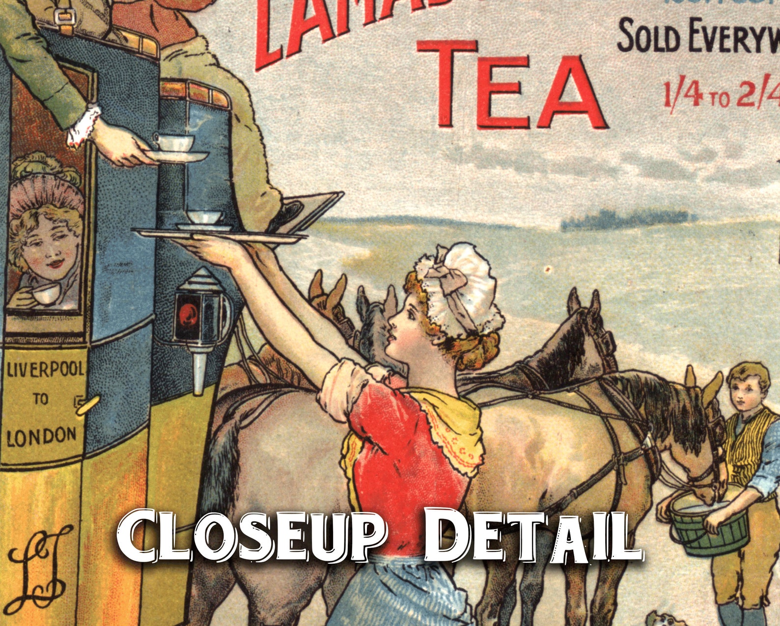 Vintage Tea Advertising Images / Victorian Ephemera / - Etsy