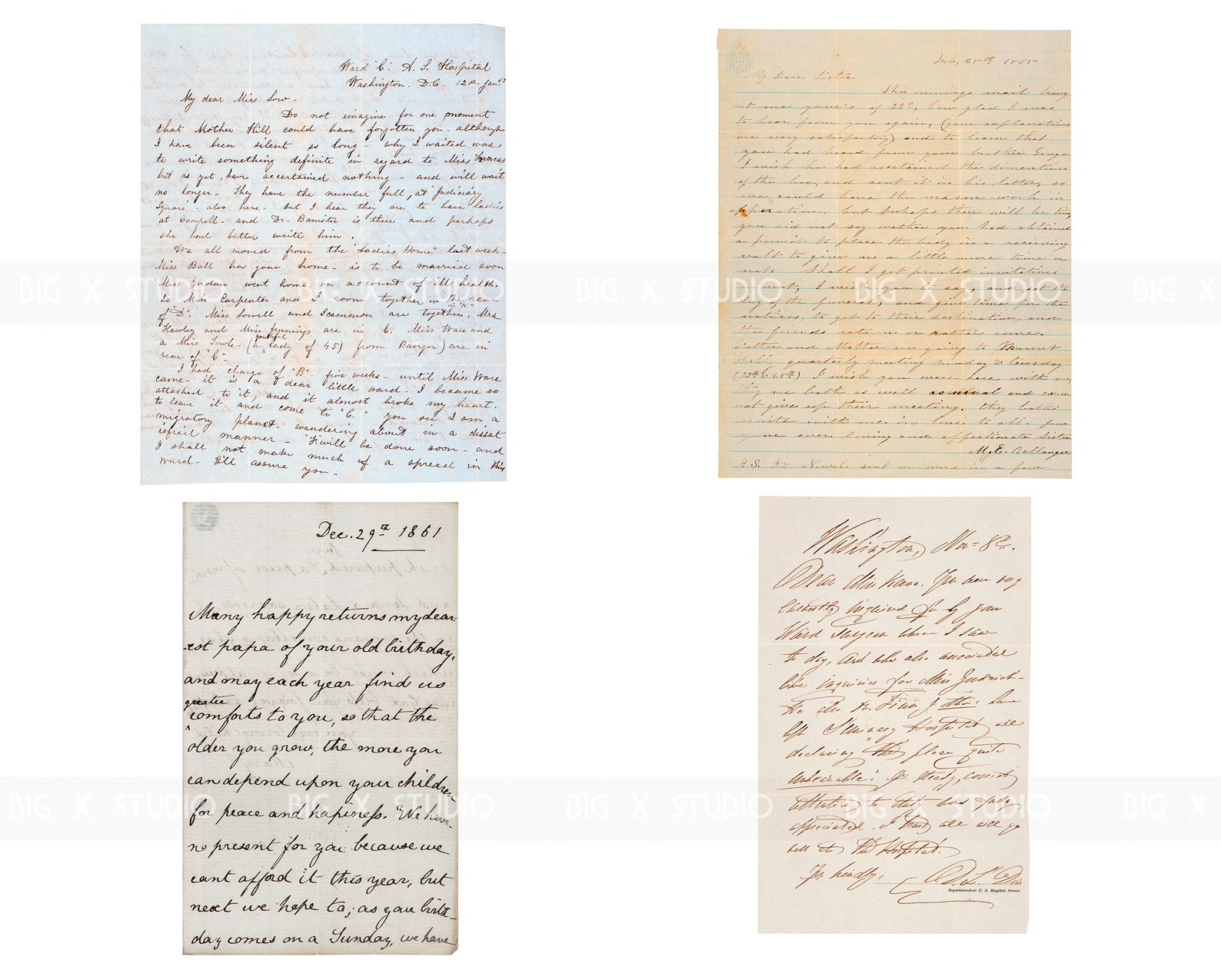 Victorian Handwritten Letter Images / Digital Download / Commercial Use ...
