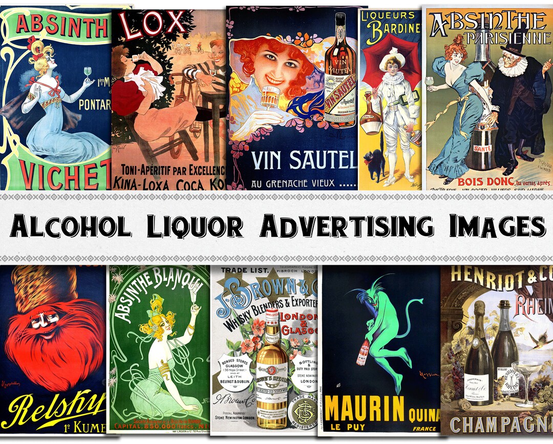 Vintage Alcohol Liquor Advertising Images / Digital Download / - Etsy