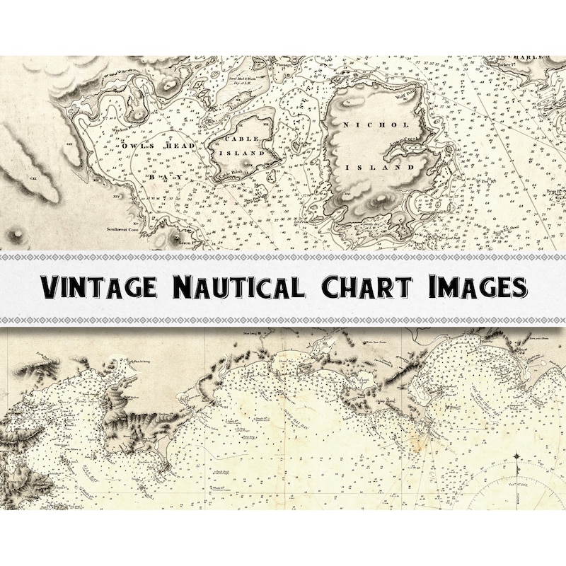 Nautical Map Art - Etsy