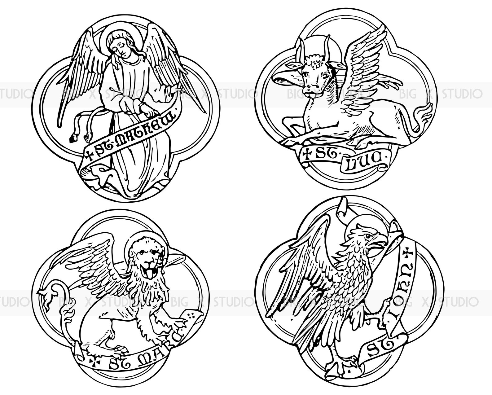 Vintage Angel Vector SVG Images / Digital Download / - Etsy