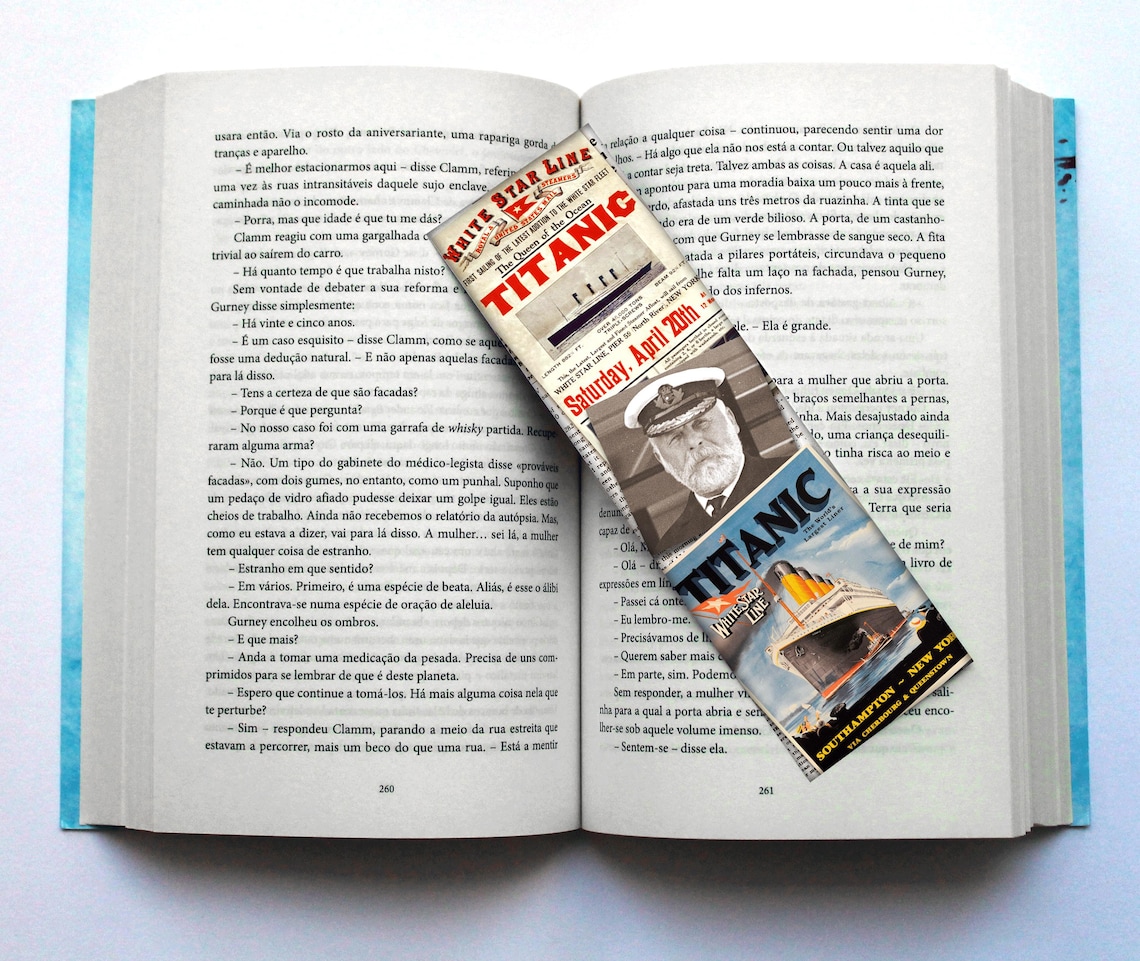 Vintage Titanic Printable Bookmarks / Digital Download / Ship Nautical ...
