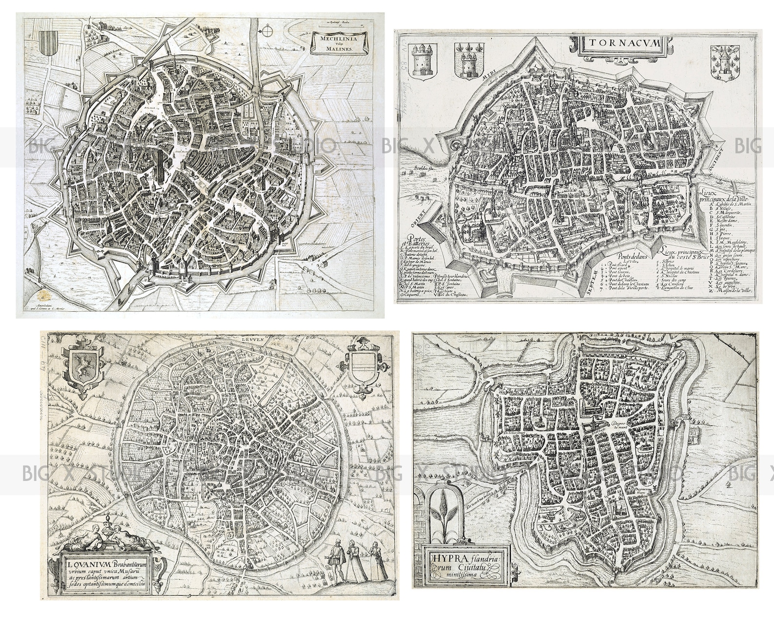 Medieval Walled City Map Images / Digital Download / | Etsy