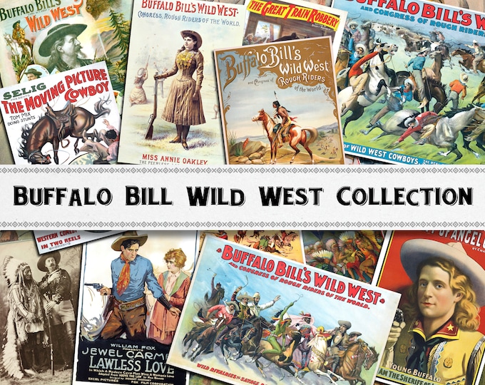 Print 12x18" - Annie Oakley - Sharpshootin' Cowgirl - Buffalo Bill's ...