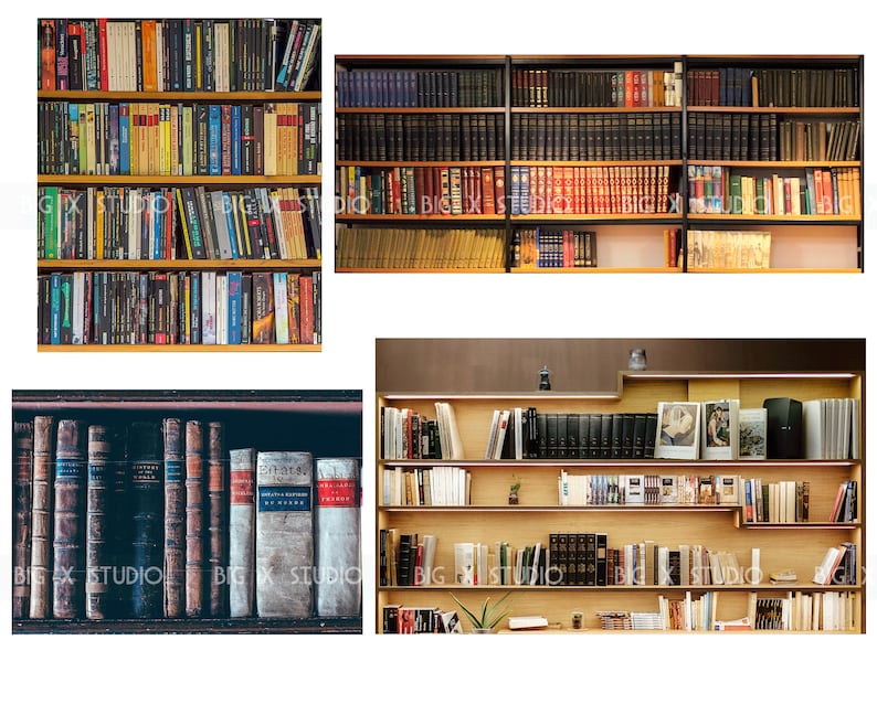 Library Book Bookcase Images / Digital Download / Commercial - Etsy