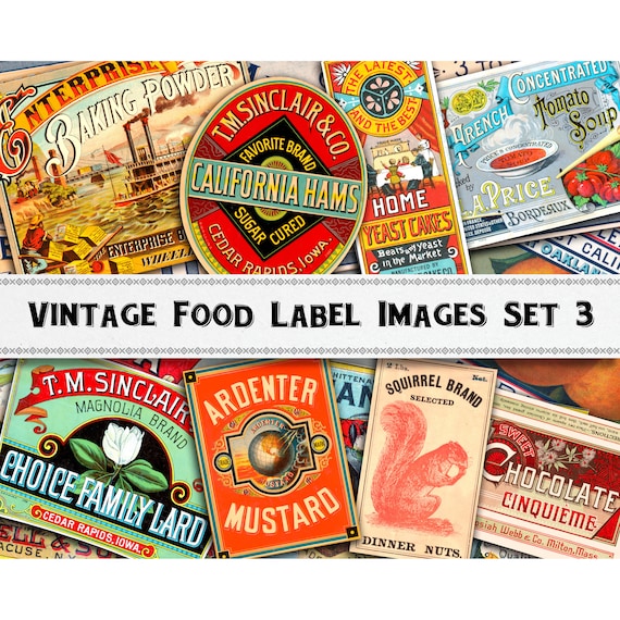 Vintage Food Labels Printable Vintage Food Label Vectors Download