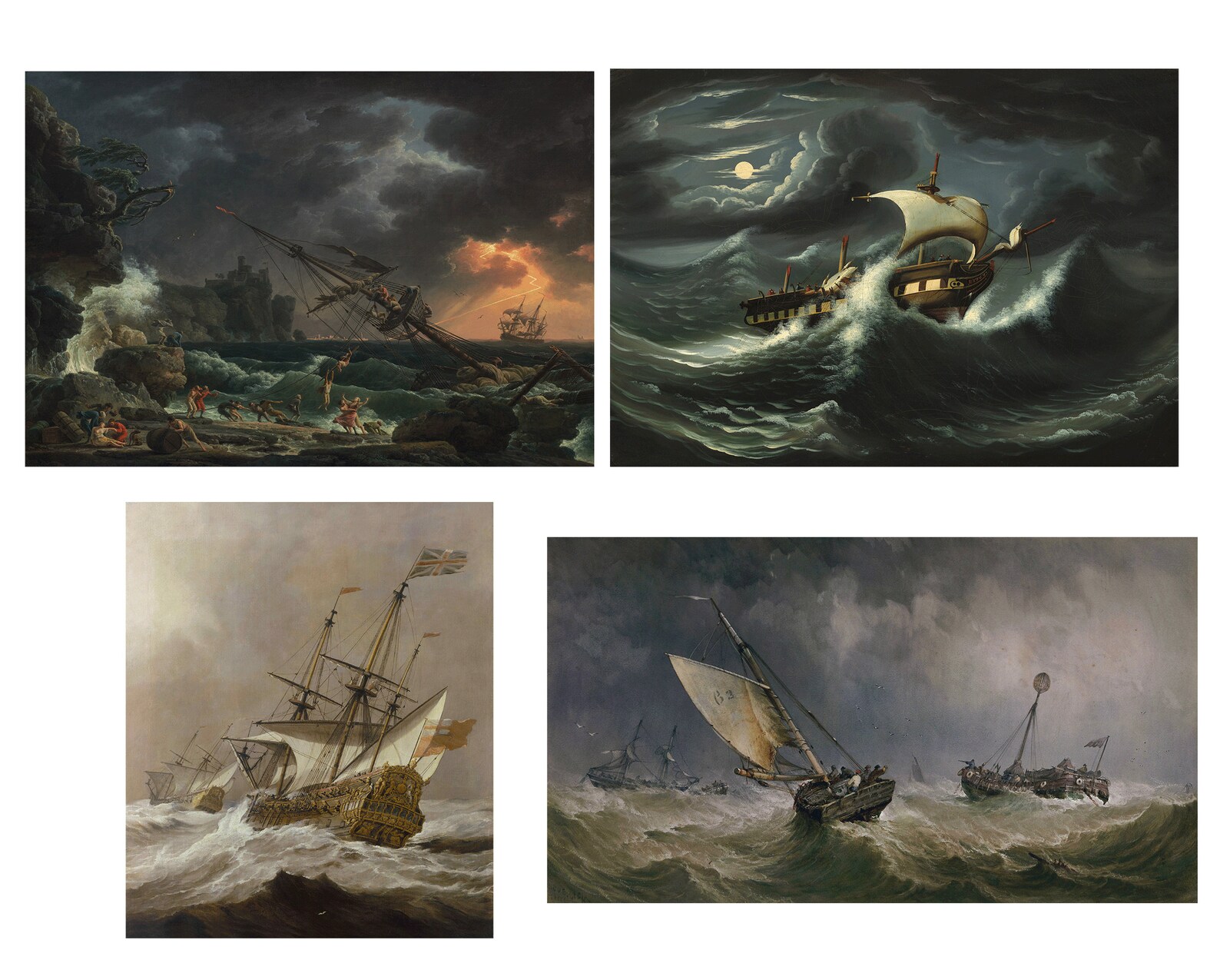 Shipwreck Storm Painting Images / Digital Download / Commercial Use ...