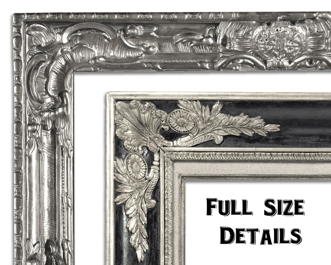 Ornate Silver Frame Images / Digital Download / Commercial Use - Etsy