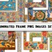 Medieval Illuminated Manuscript Frame PNG Images Set 3 - Etsy